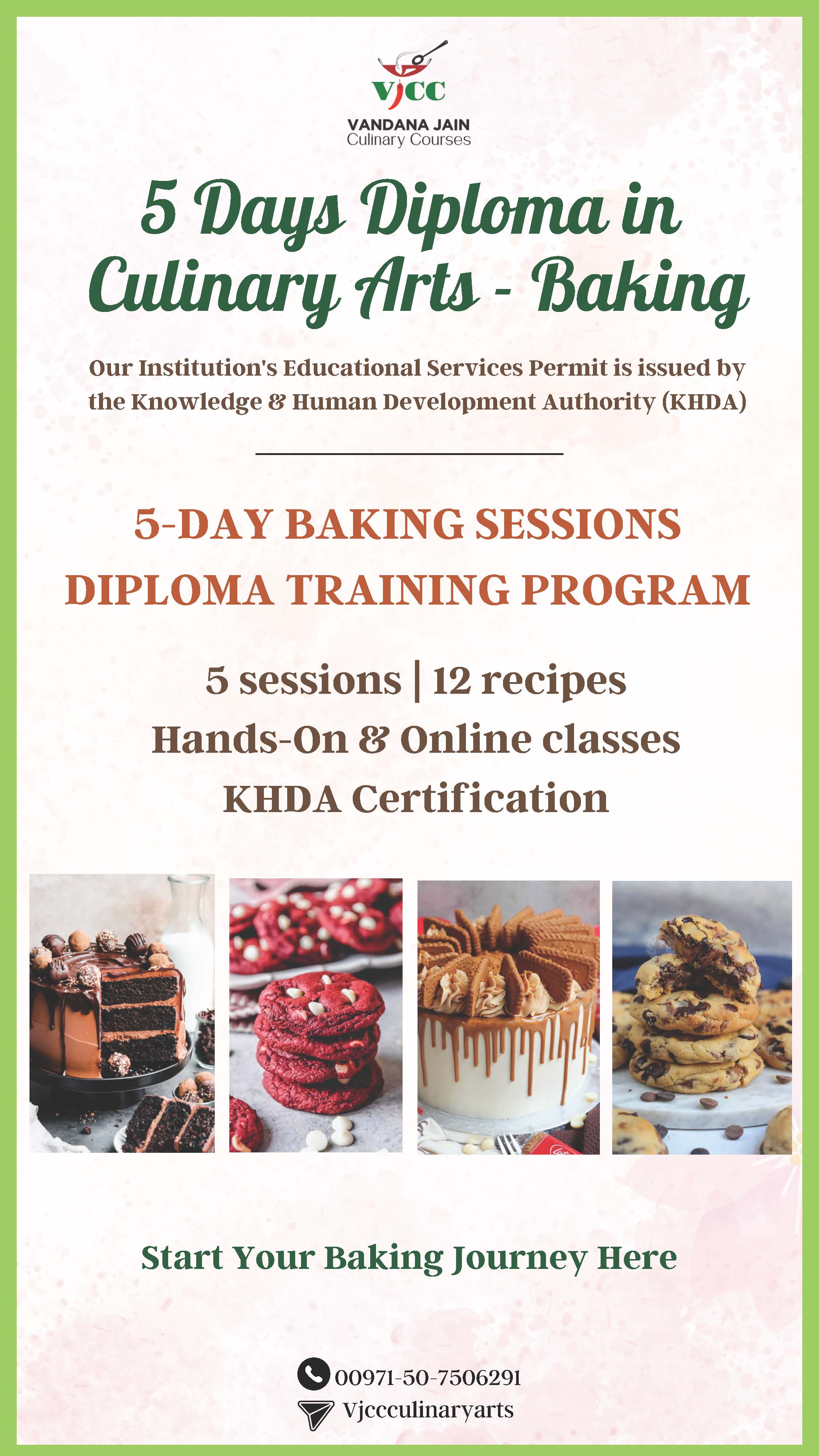 Short Baking Diploma in Culinary Arts - (5 days) – VJCC