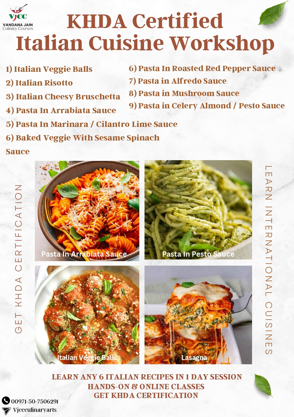 Italian Cuisine Workshop – VJCC